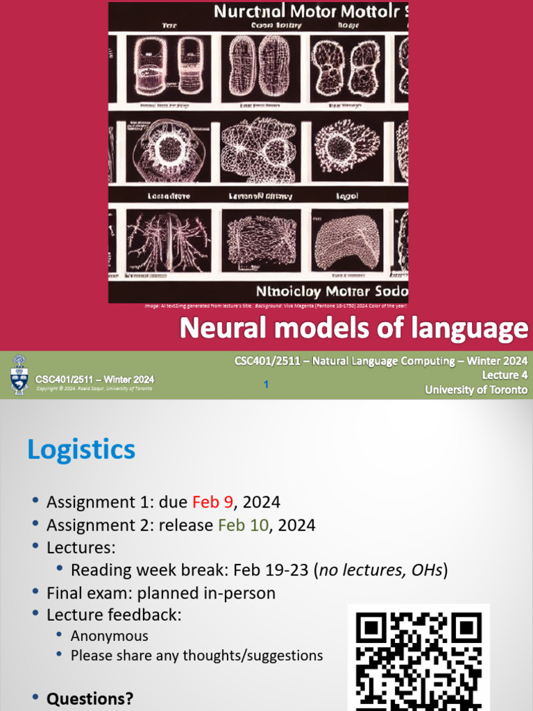 4 NNs and Neural - Language.Models | PDF