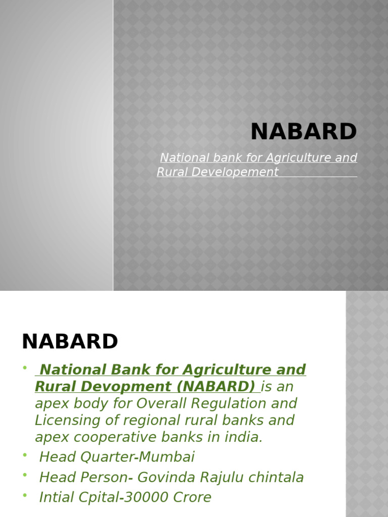 NABARD | PDF