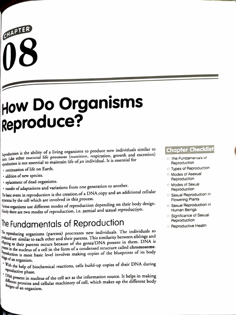 Reproduction Important Key Points 2024-25 Cbse | PDF