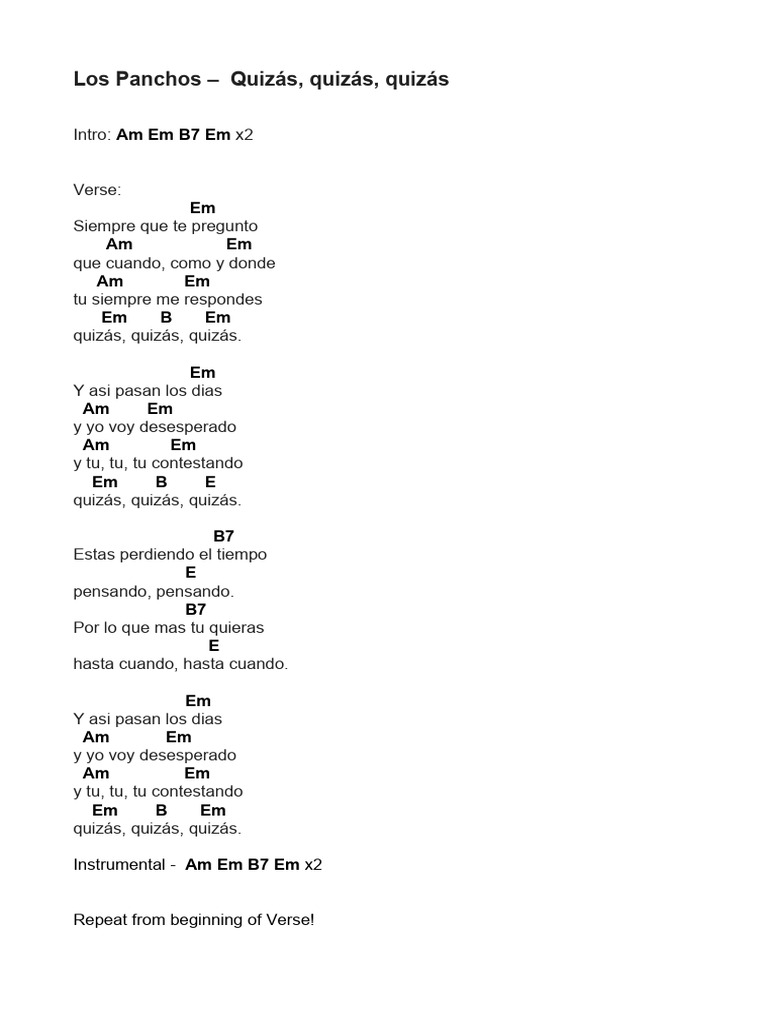 Quizas | PDF