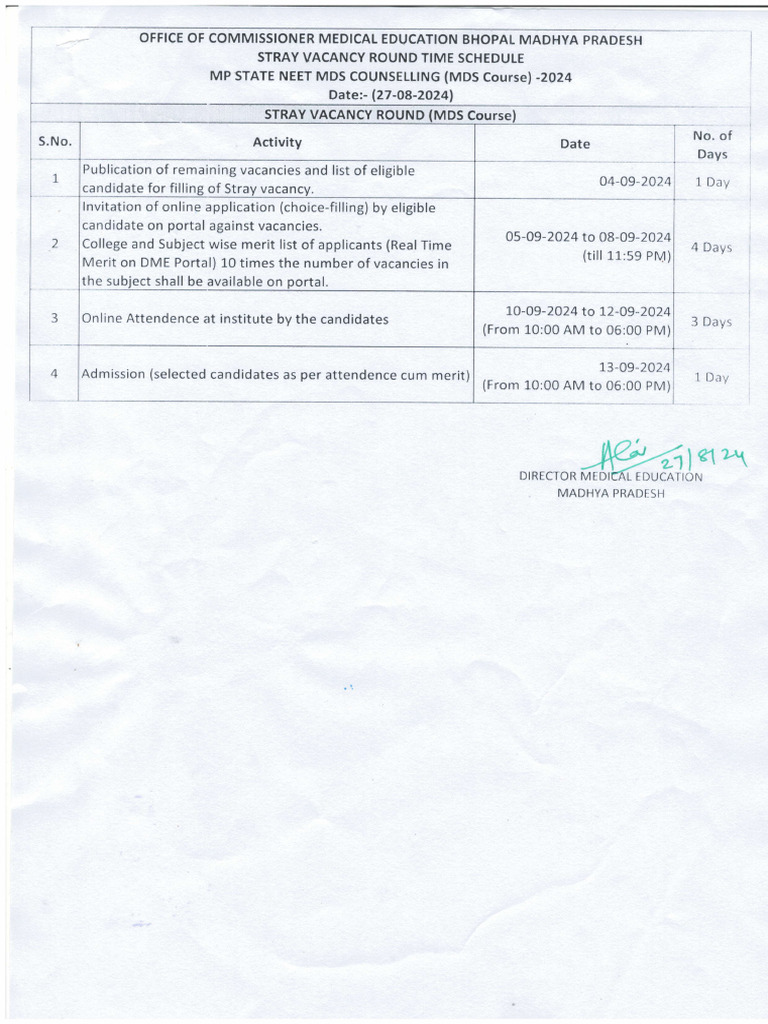 CLC Time schedule MDS 2024_40 | PDF
