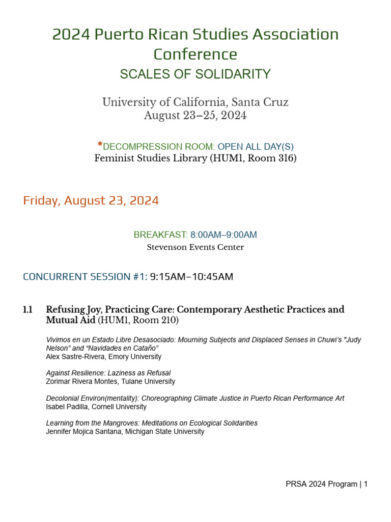 PRSA 2024 Program | PDF