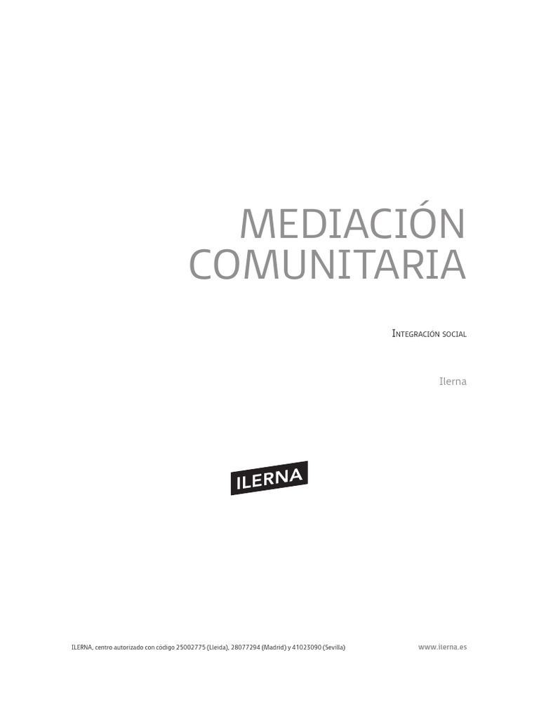 Mediación Comunitaria | PDF