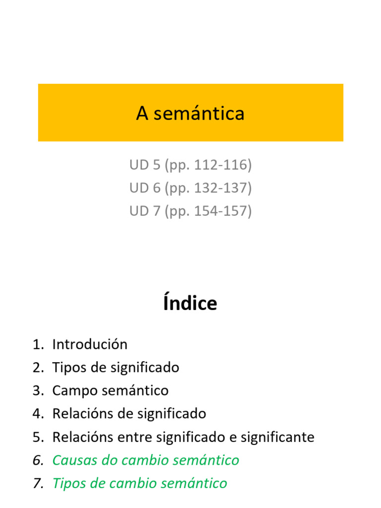 A Semántica | PDF