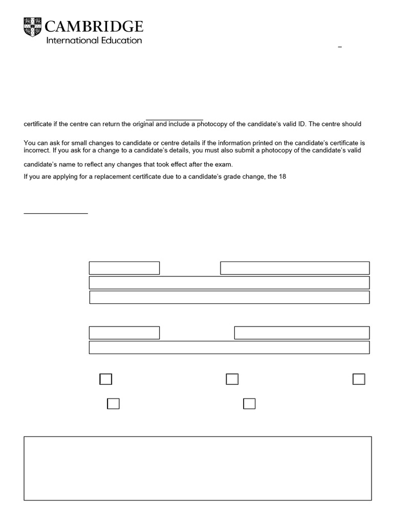 Replacement Statement of Results Certificate Application Results and ...