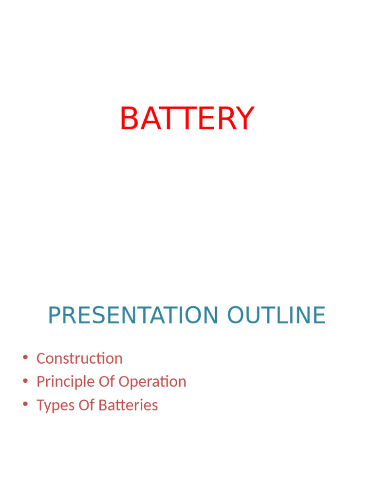 BATTERY | PDF