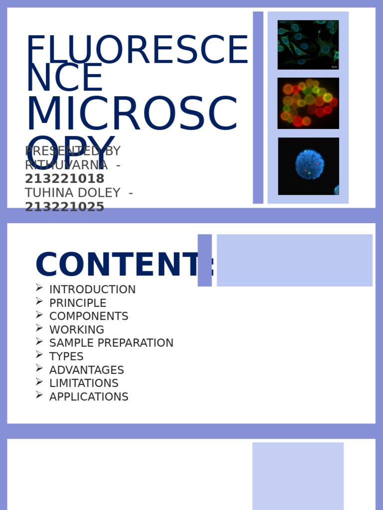 Fluorescence Micros | PDF