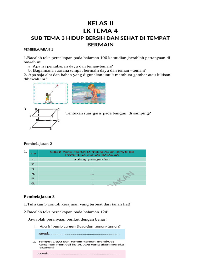 LK Tema 4 Sub 3 | PDF