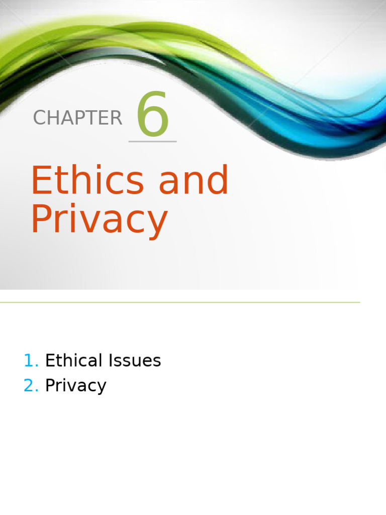 Ch3 Ethics Privacy | PDF