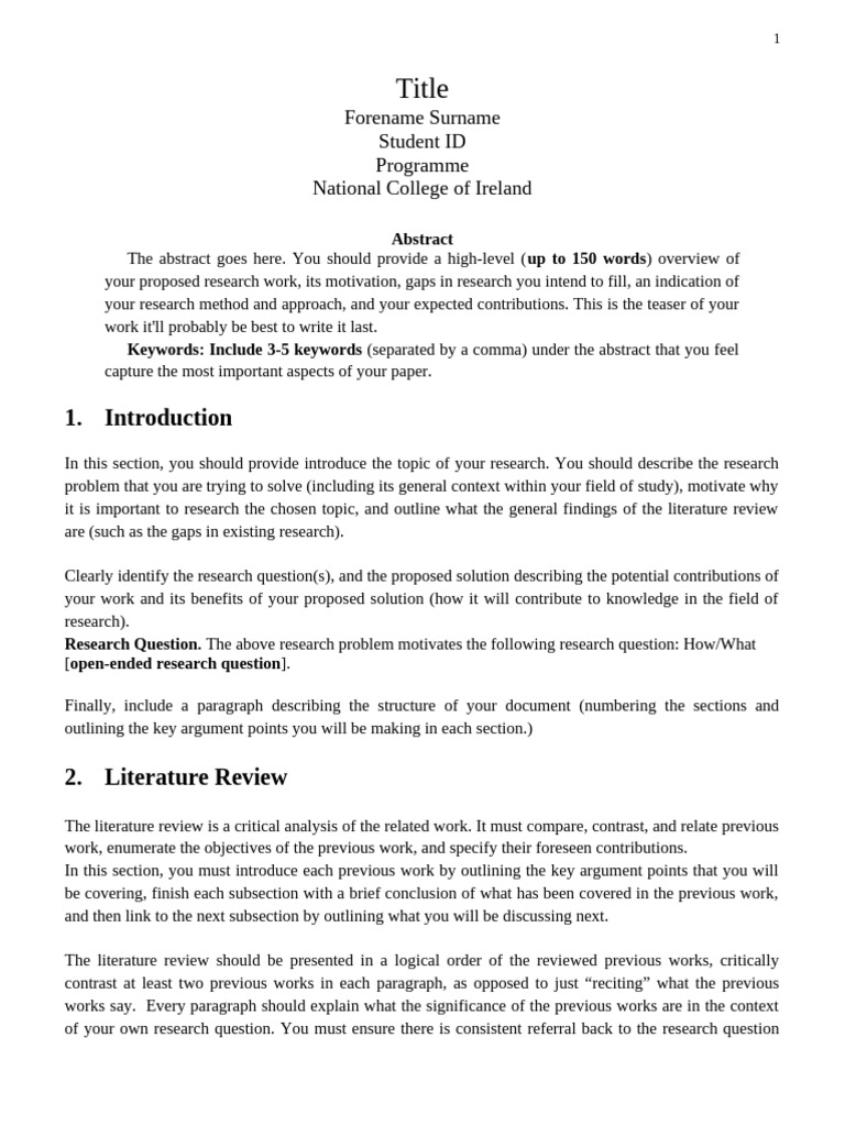 NCI - RIC - CA2 - RP (Word Template) | PDF
