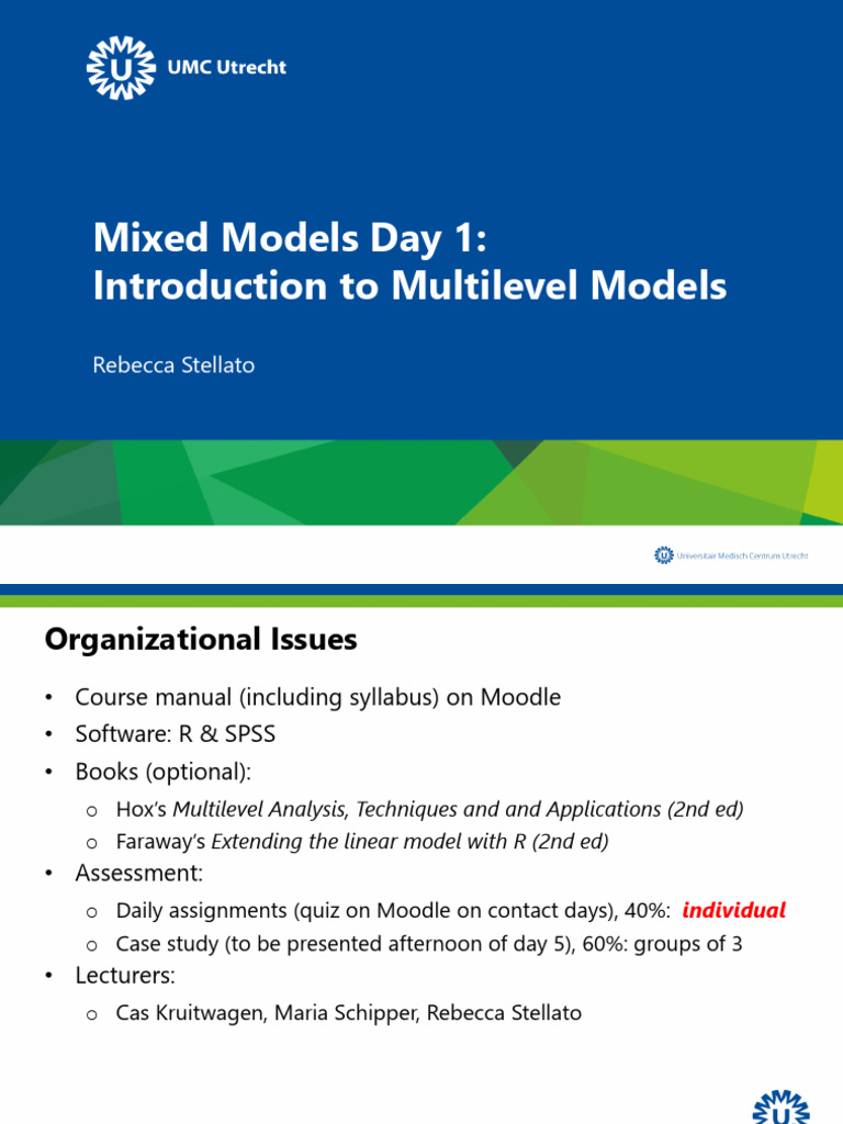 Mixed Models Day 1_2023 | PDF
