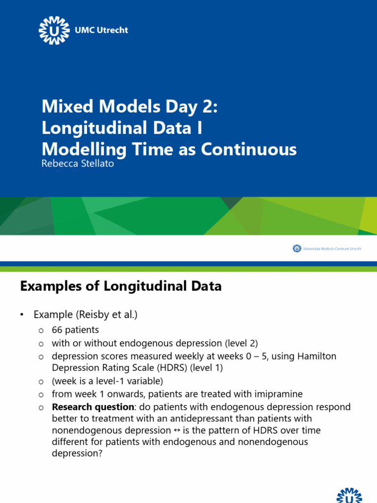 Longitudinal Data Analysis Guide | PDF | Akaike Information Criterion | Linear Regression