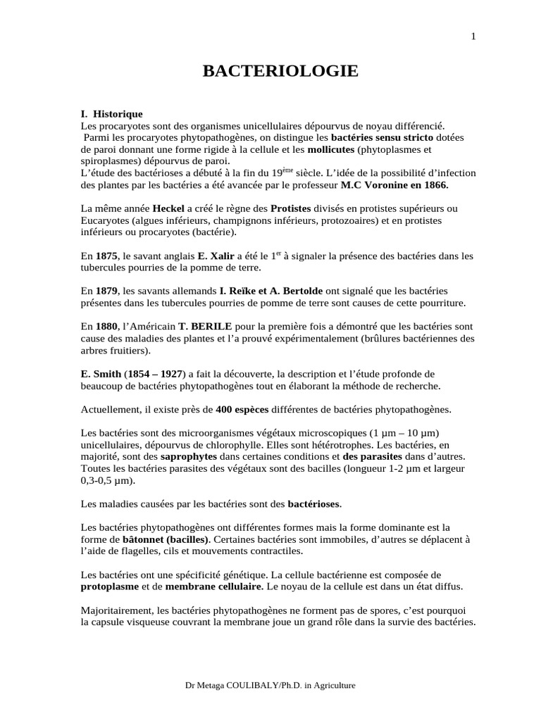 Bacteriologie 2012 | PDF