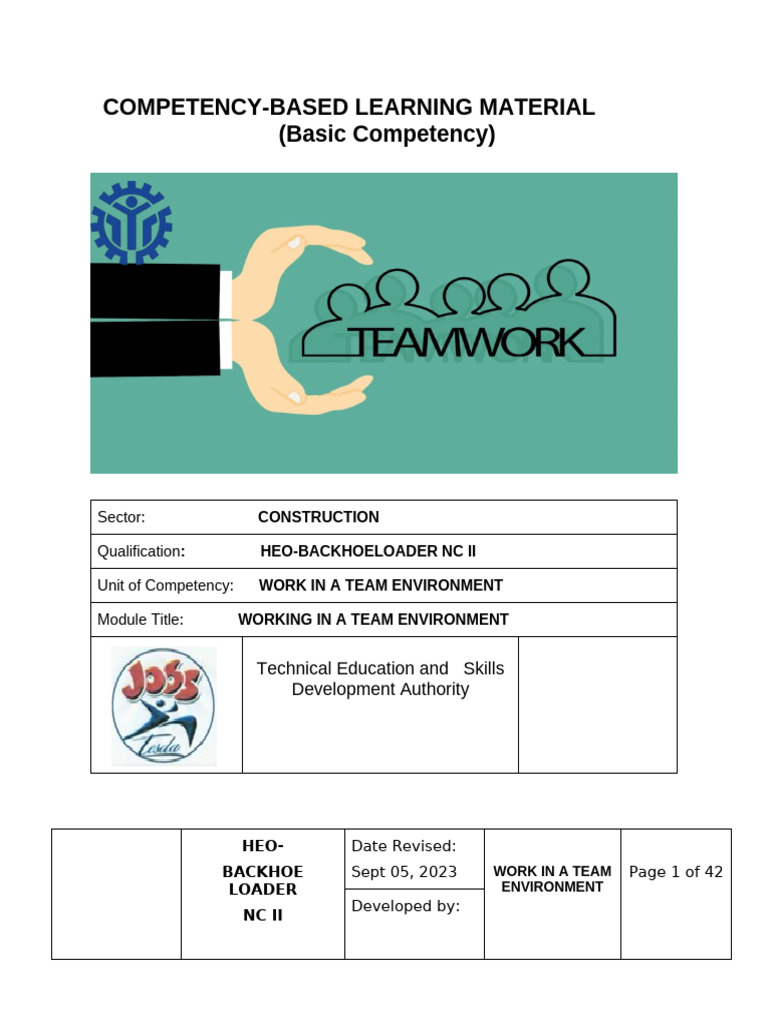 Uc 2 Basic Backhoe Loader | PDF