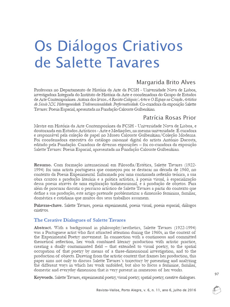 Os Di Logos Criativos... | PDF