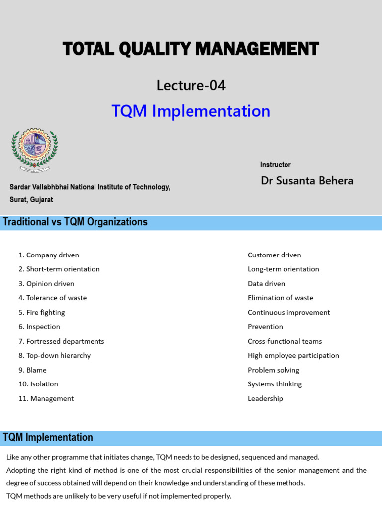 TQM 4 | PDF