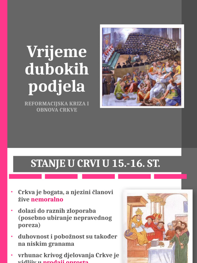 Vrijeme Dubokih Podjela Reformacijska Kriza i Obnova Crkve | PDF