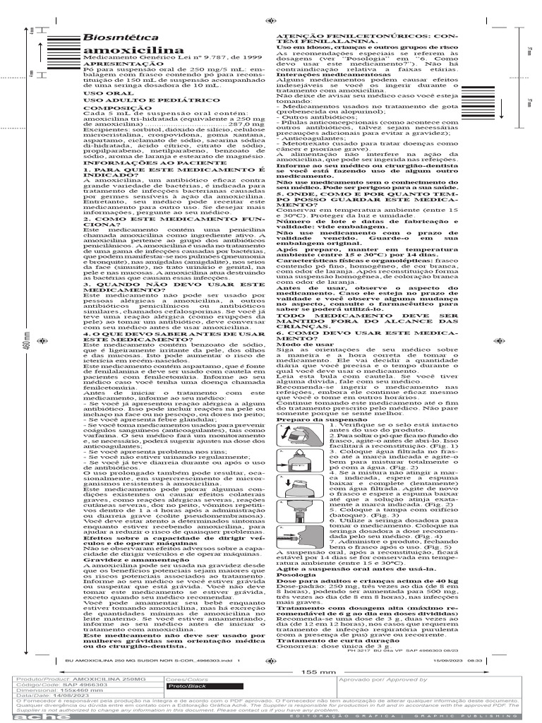 Bula – Amoxicilina 250mg | PDF