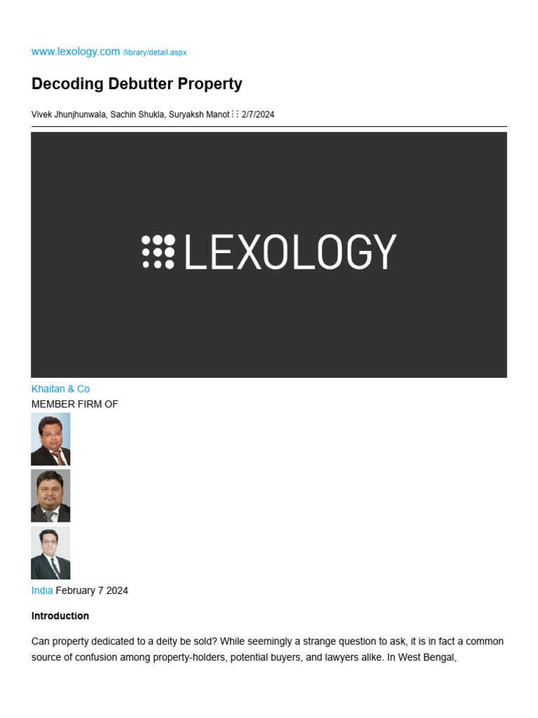 Decoding Debutter Property | PDF