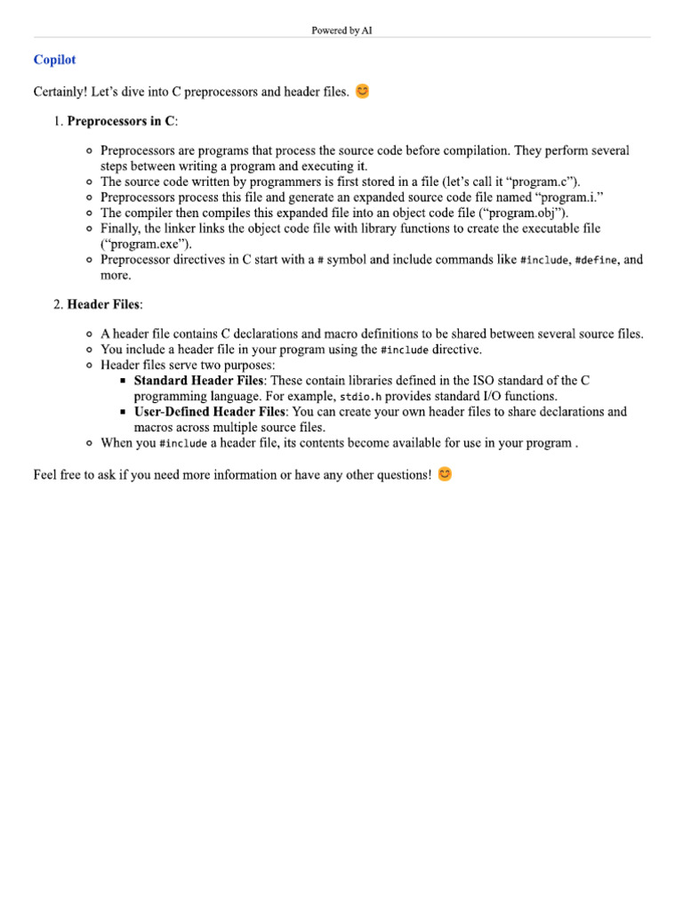 C Pre Processor and Header File | PDF