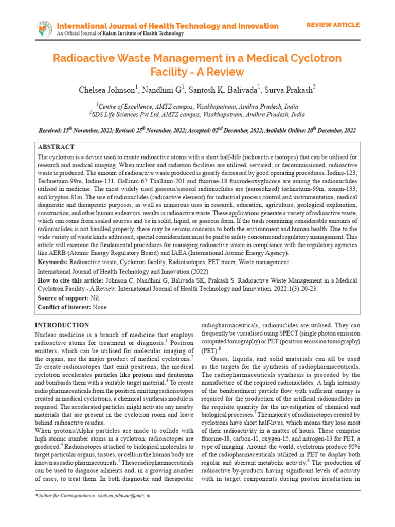 4 Radioactive Waste Management | PDF
