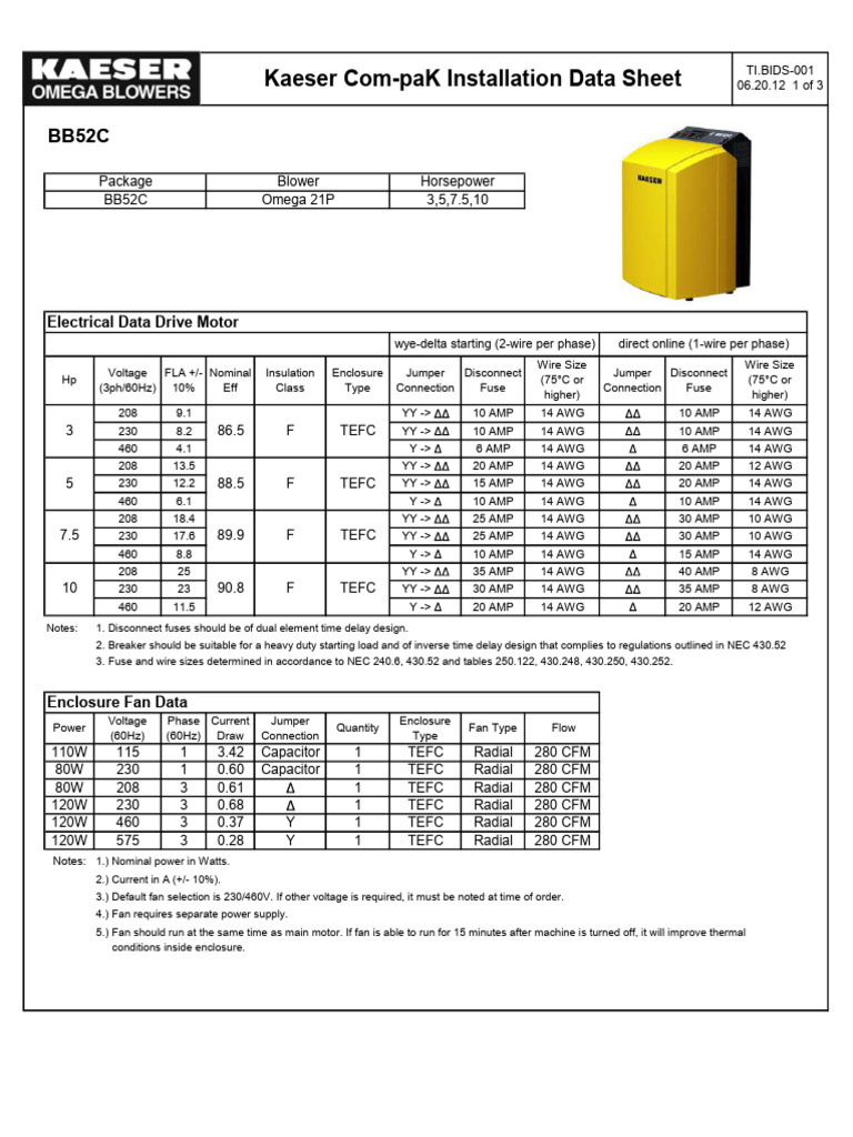 BLOWER KAESER - IDS BB52c_230628_185938 | PDF