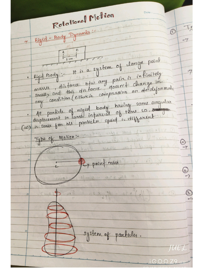 Rotational Motion Notes | PDF