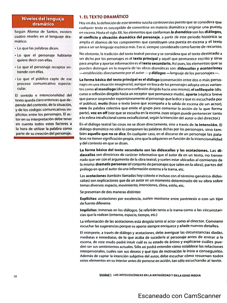 El Texto Dramático | PDF
