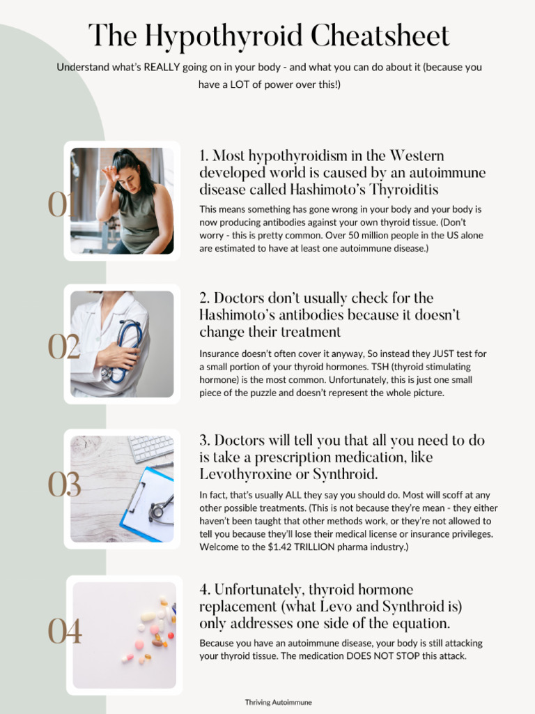 Hypothyroid Cheatsheet | PDF