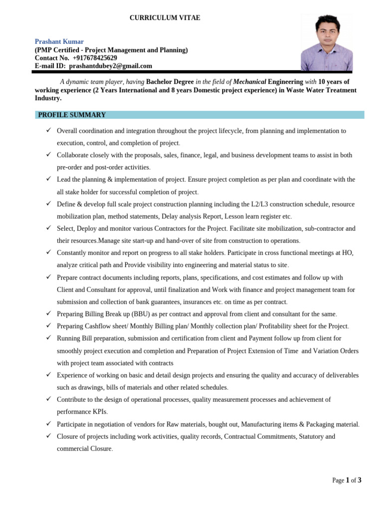 Prashant Kumar CV-2 1726486088990 Prashant Kumar | PDF
