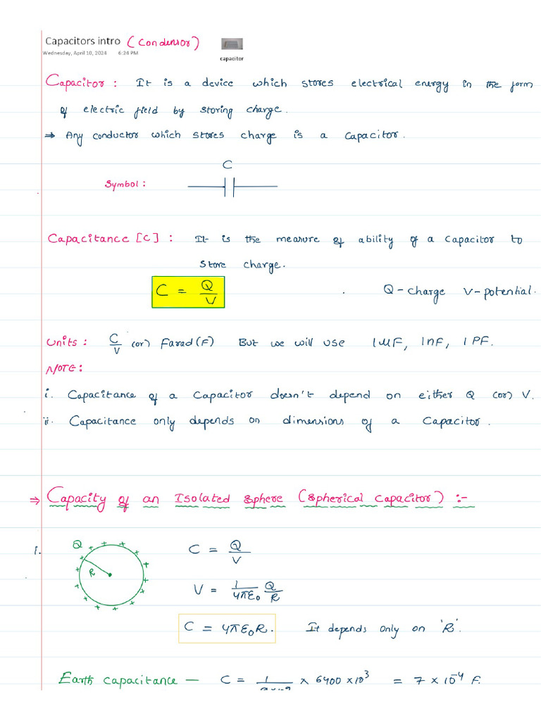 Capacitor Sheet 1 | PDF