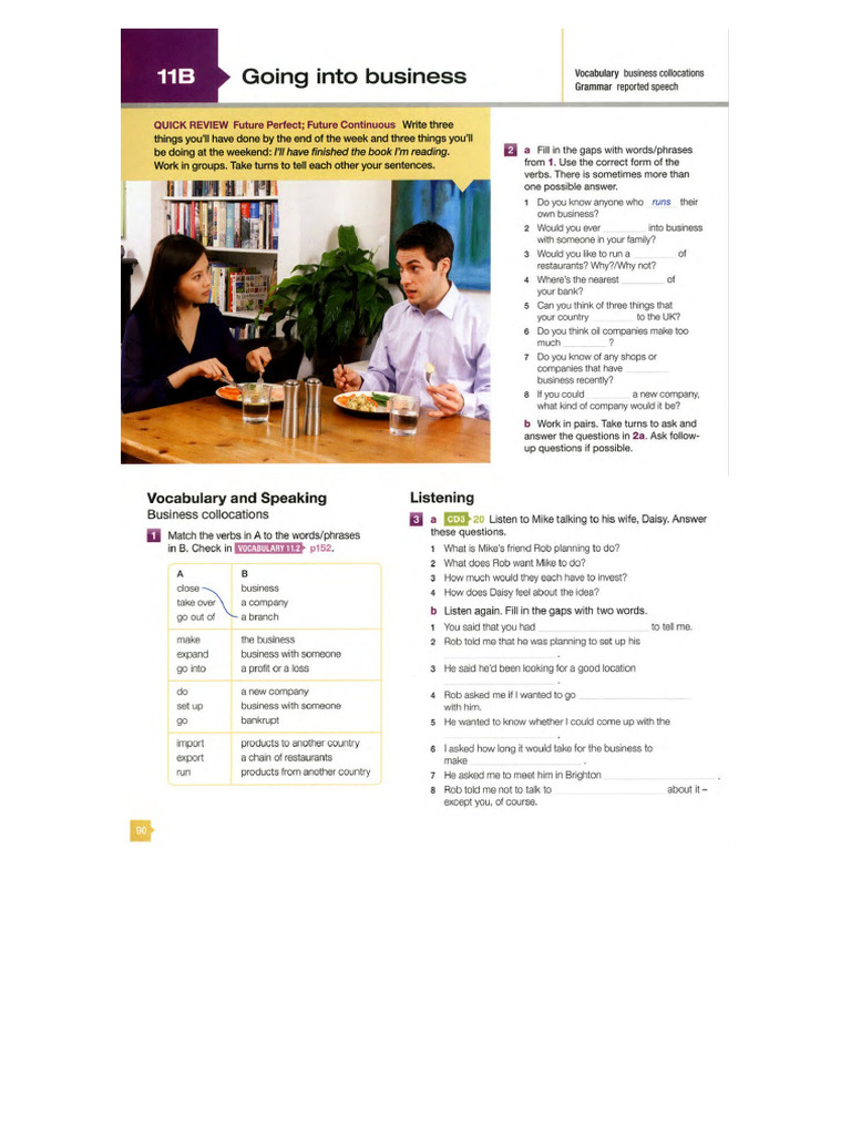 Reported Speech - Unit 11B | PDF