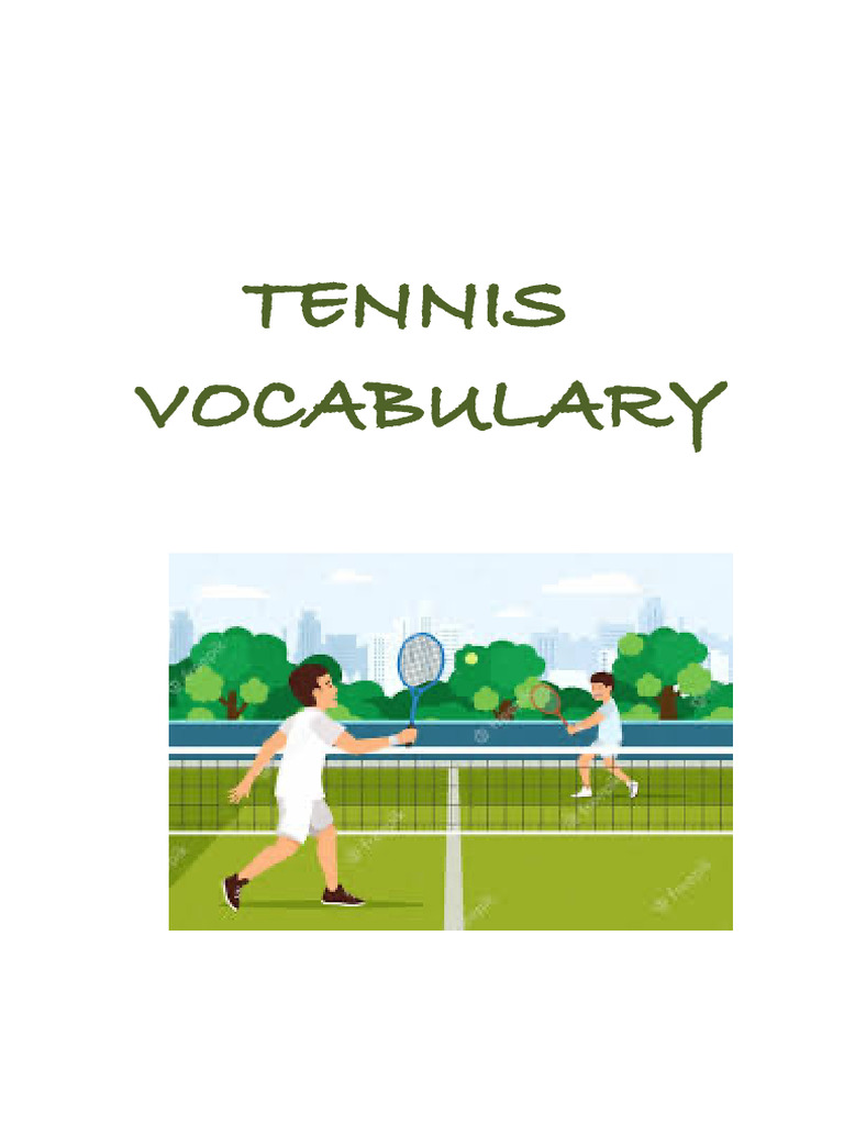 Tennis Vocabulary | PDF