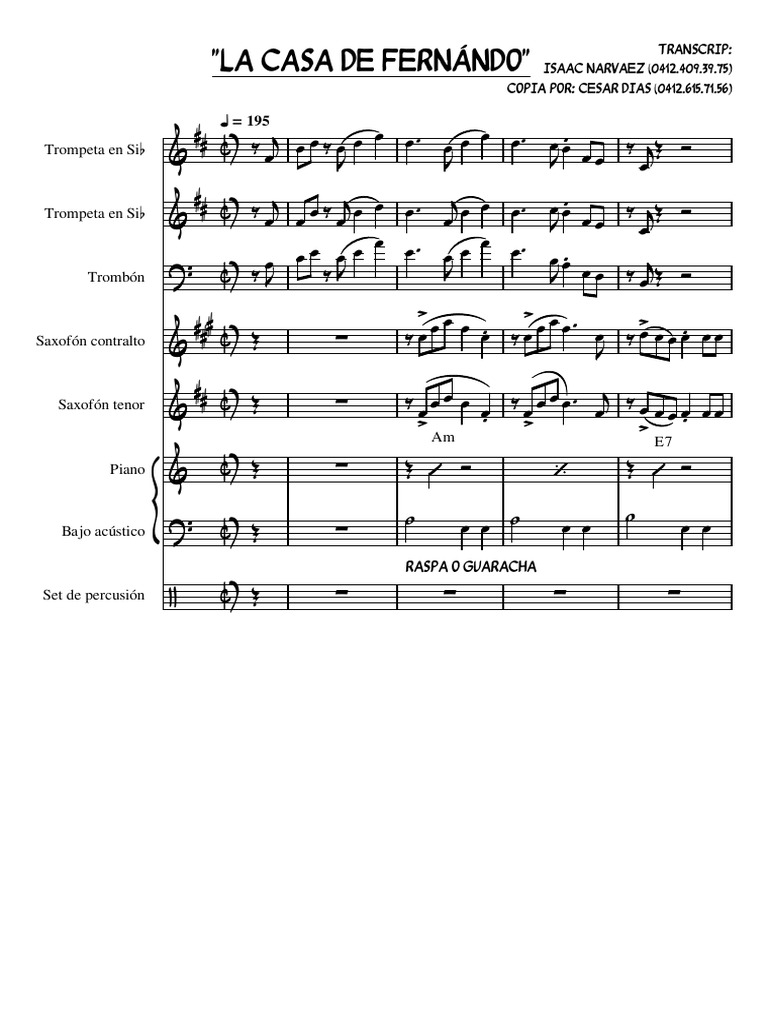 La Casa de Fernando-partitura_y_partes | PDF