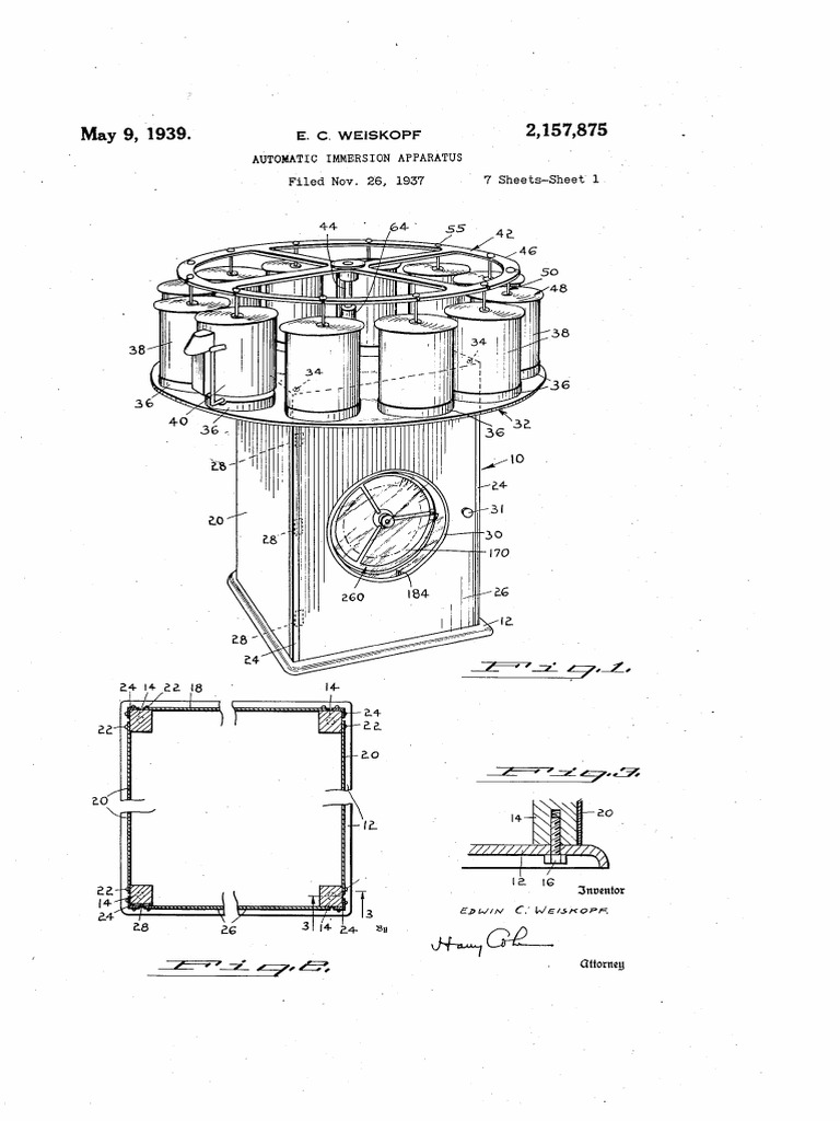 Automatic Immersion Apparatus US 2157875 A | PDF
