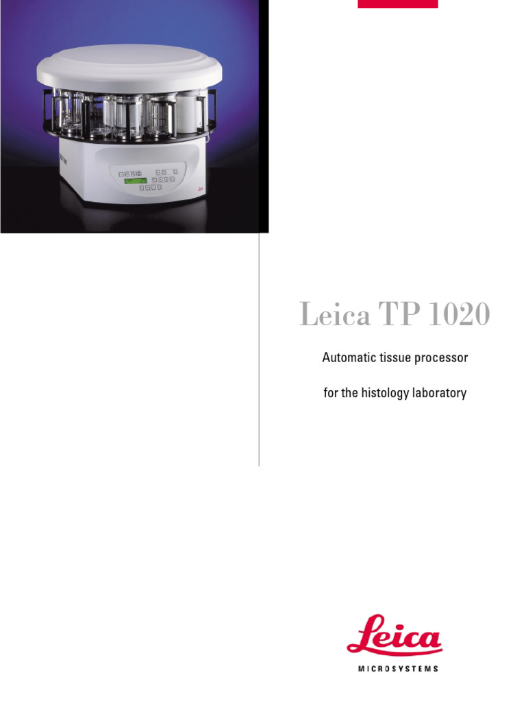 Leica - TP1020 - Engl - Automatic Tissue Processor | PDF