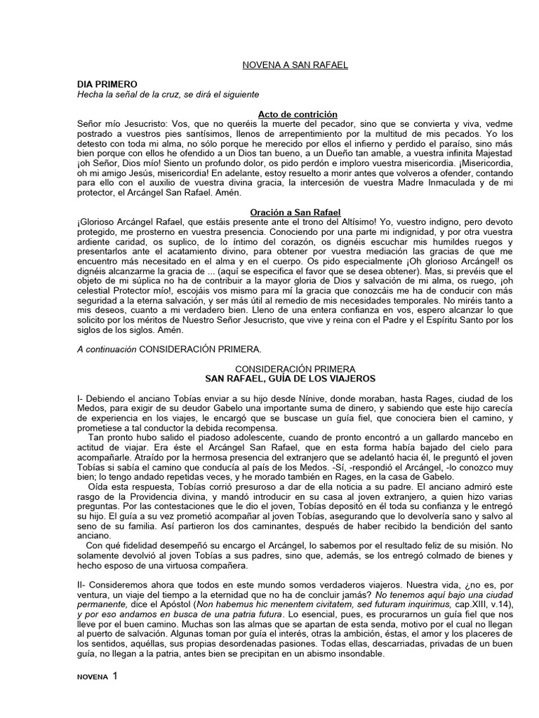 Novena_a_San_Rafael | PDF