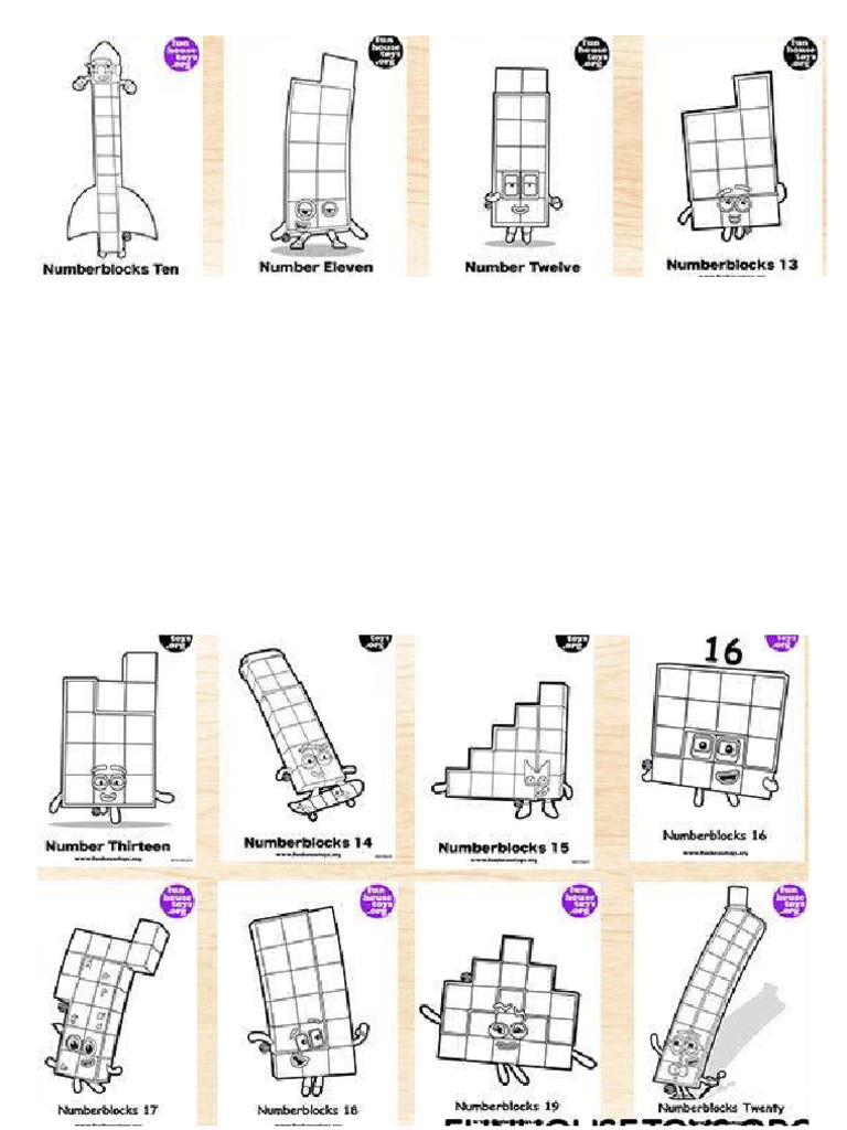 Numberblocks 10 A 20 | PDF