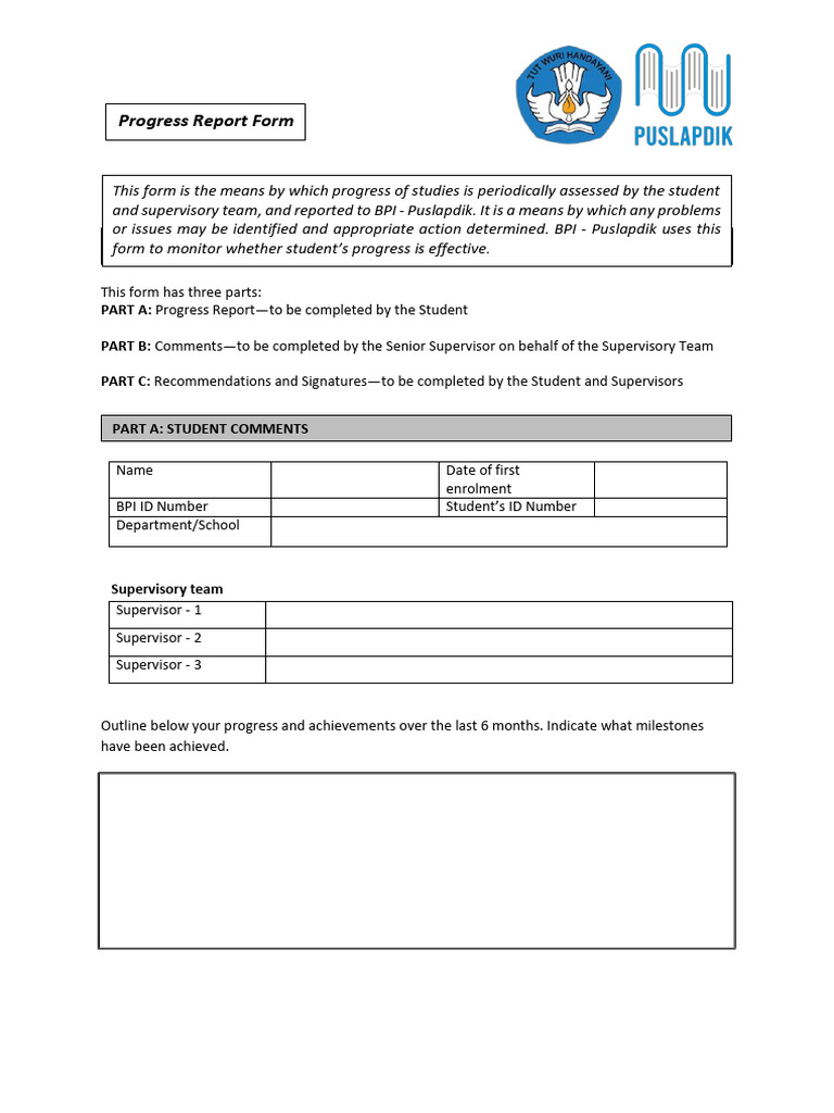 Progress Report BPI Gasal 2024 | PDF