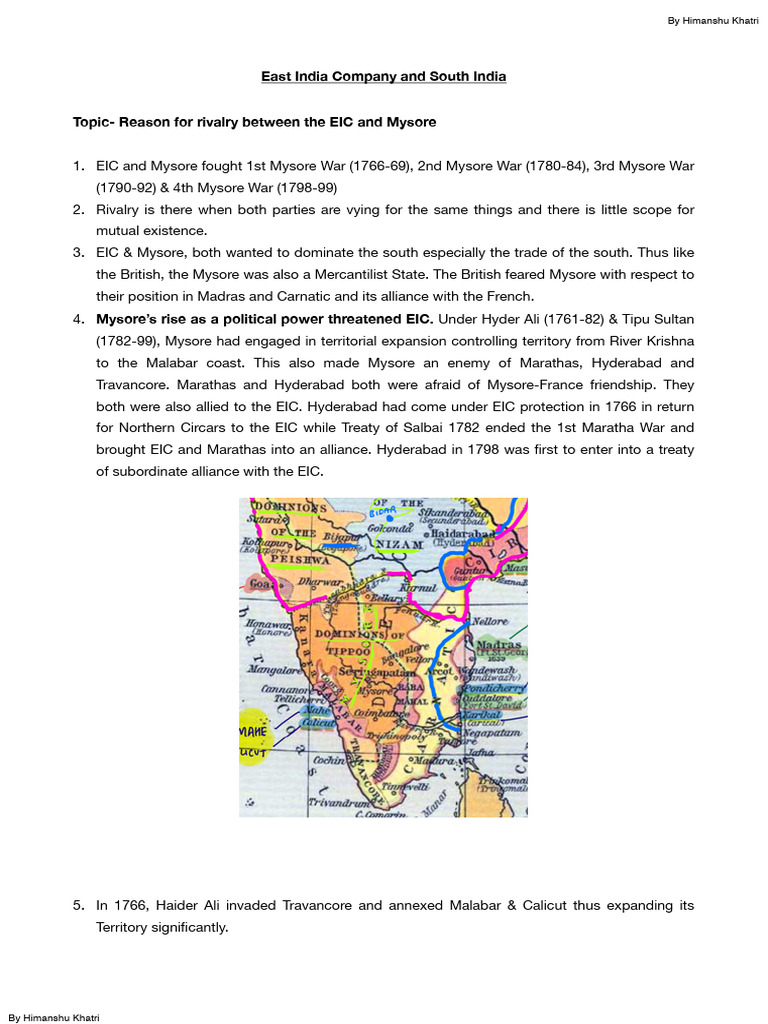 EIC South India | PDF
