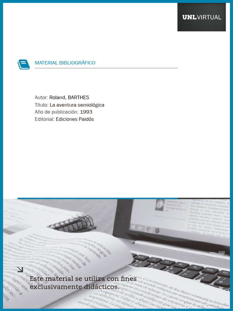 II Barthes - La Aventura Semiologica | PDF