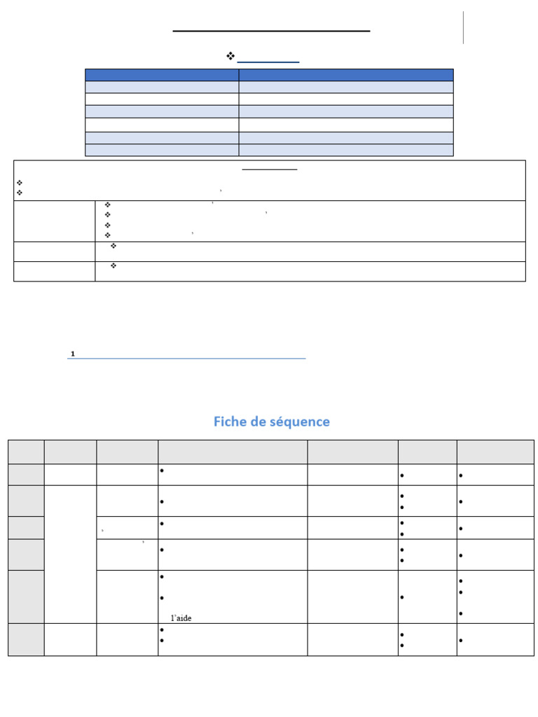 Fiche Pédagogique Tronc Commun | PDF