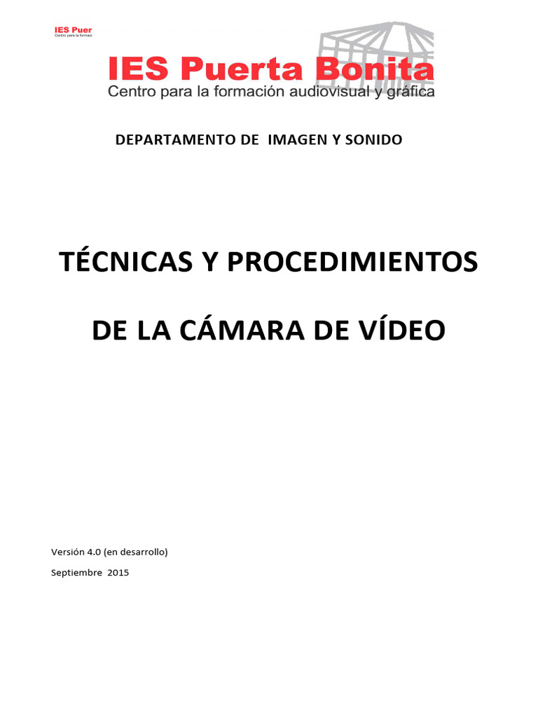 Técnicas y Procedimientos de cámara | PDF