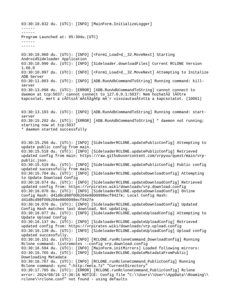 Debuglog | PDF