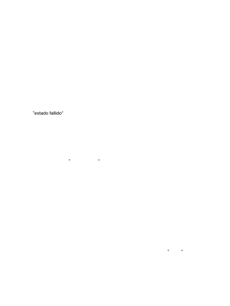 Sobre El Concepto de Los Estados Fallidos | PDF