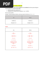 GCSE Maths: Straight Line Graphs Worksheet | PDF | Slope | Gradient
