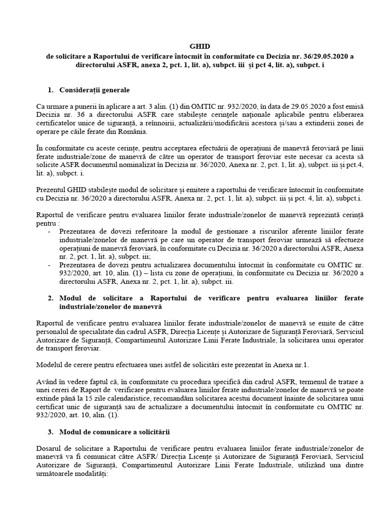 Ghid de Solicitare A Raportului de Verificare | PDF
