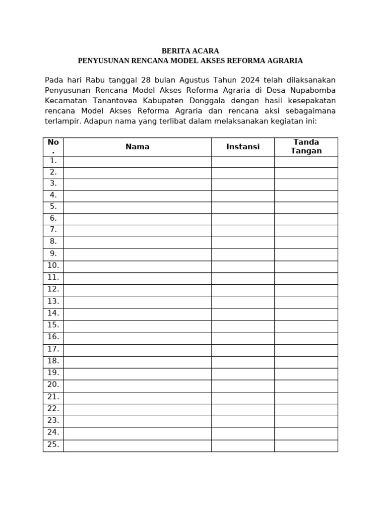 BA Penyusunan Model Nupa | PDF