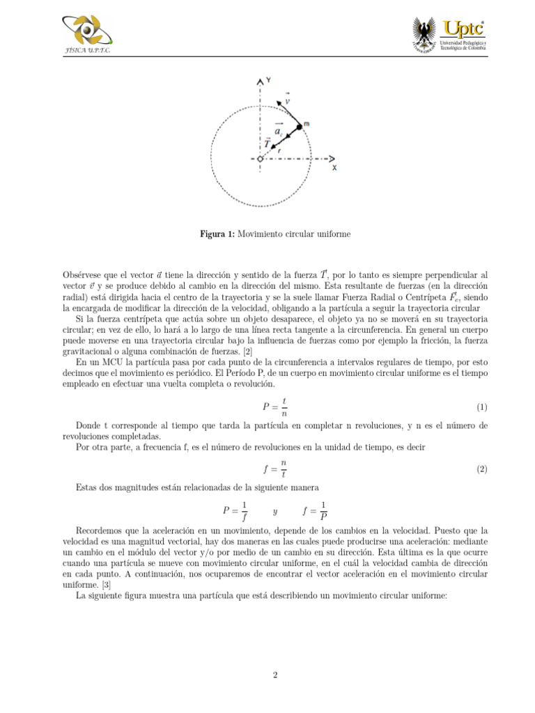 Movimiento Circular Uniforme | PDF
