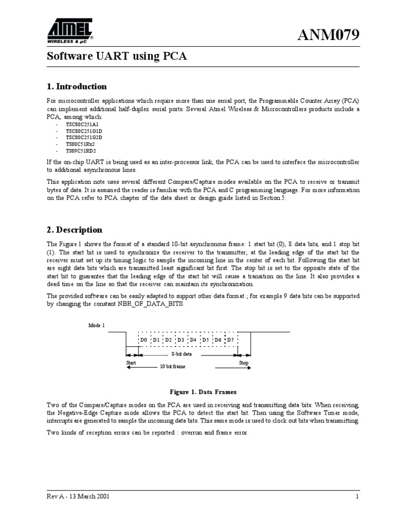 Software UART Using PCA | PDF | Bit | Integer (Computer Science)